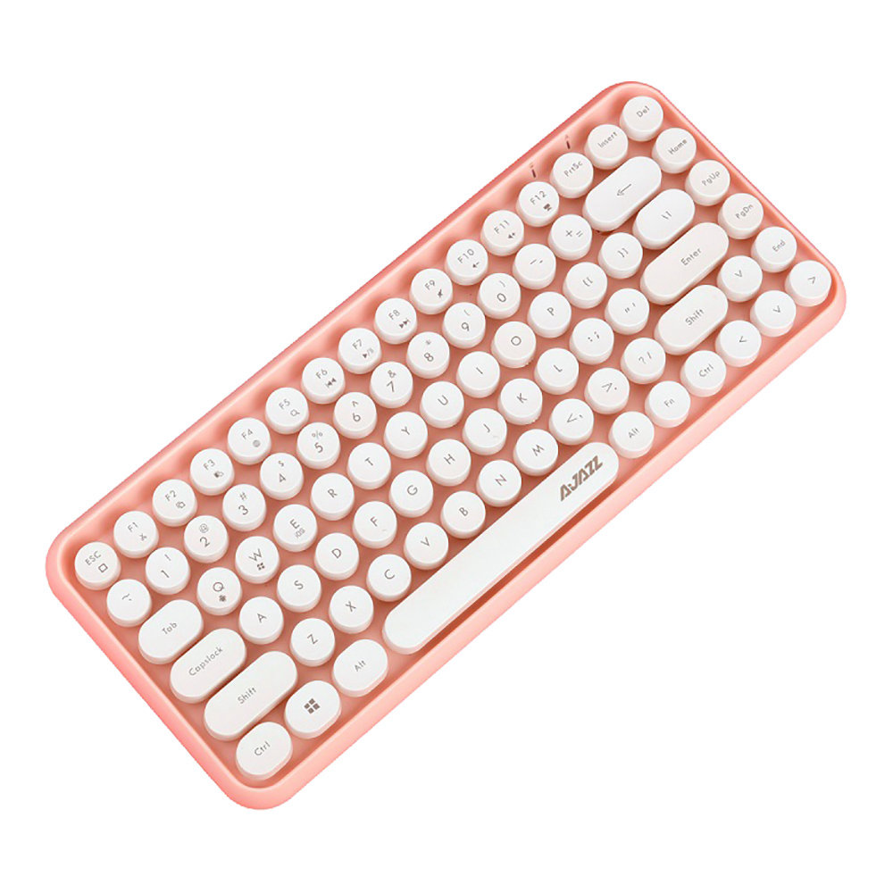 Ajazz 380i Bluetooth Wireless Keyboard Pink