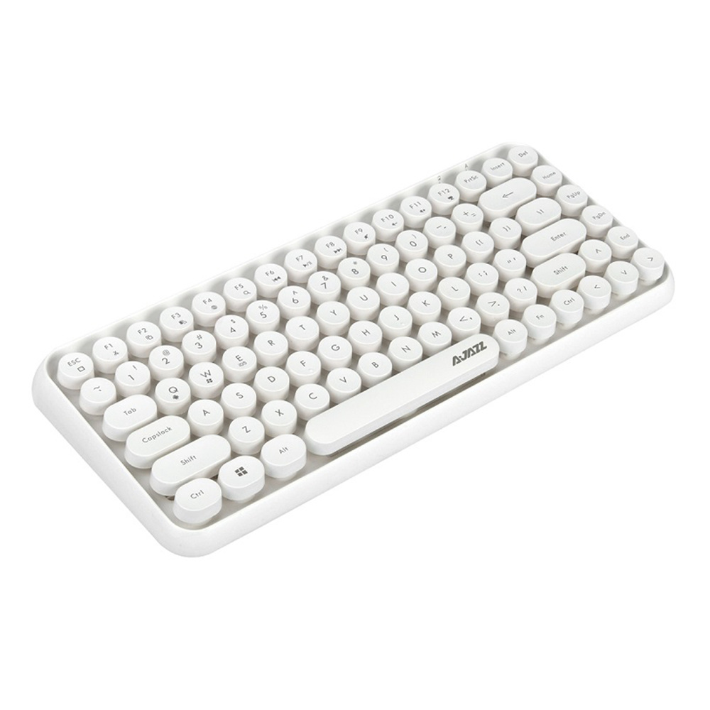 Ajazz 380i Bluetooth Wireless Keyboard White