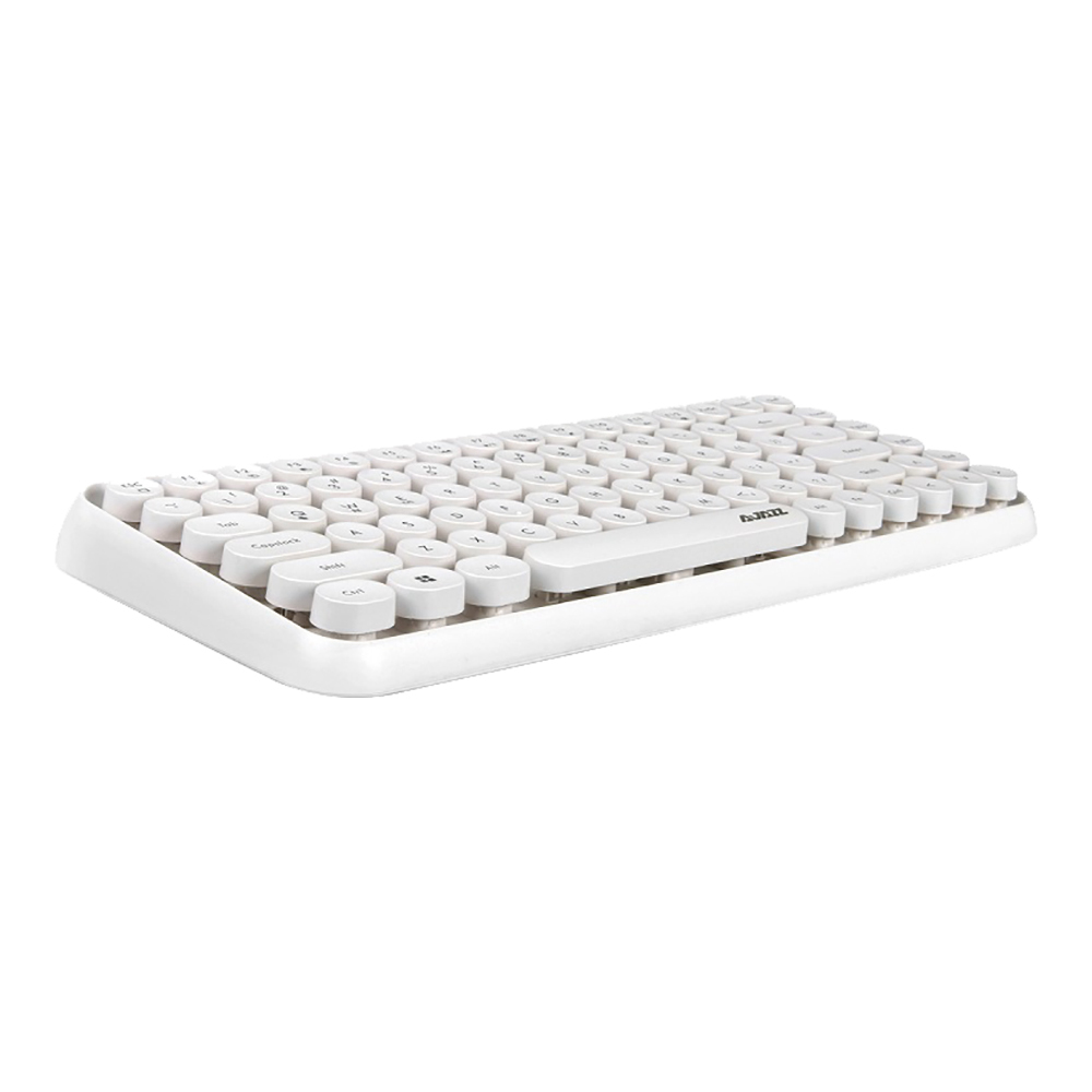 Ajazz 380i Bluetooth Wireless Keyboard White