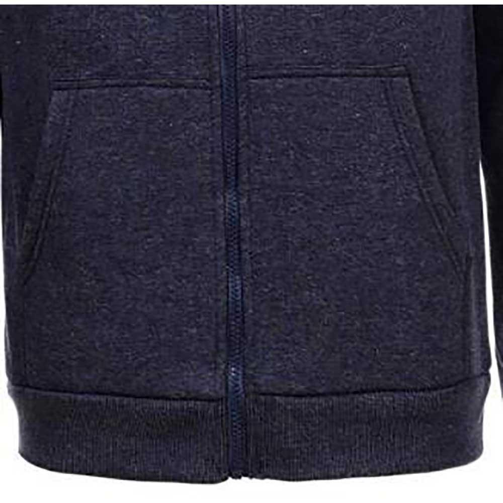 Men Solid Color Sweatshirt Hoodie Navy Blue | Europe