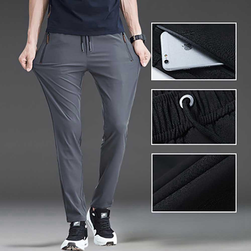 Men's Stretch Casual Sports Pants Gray