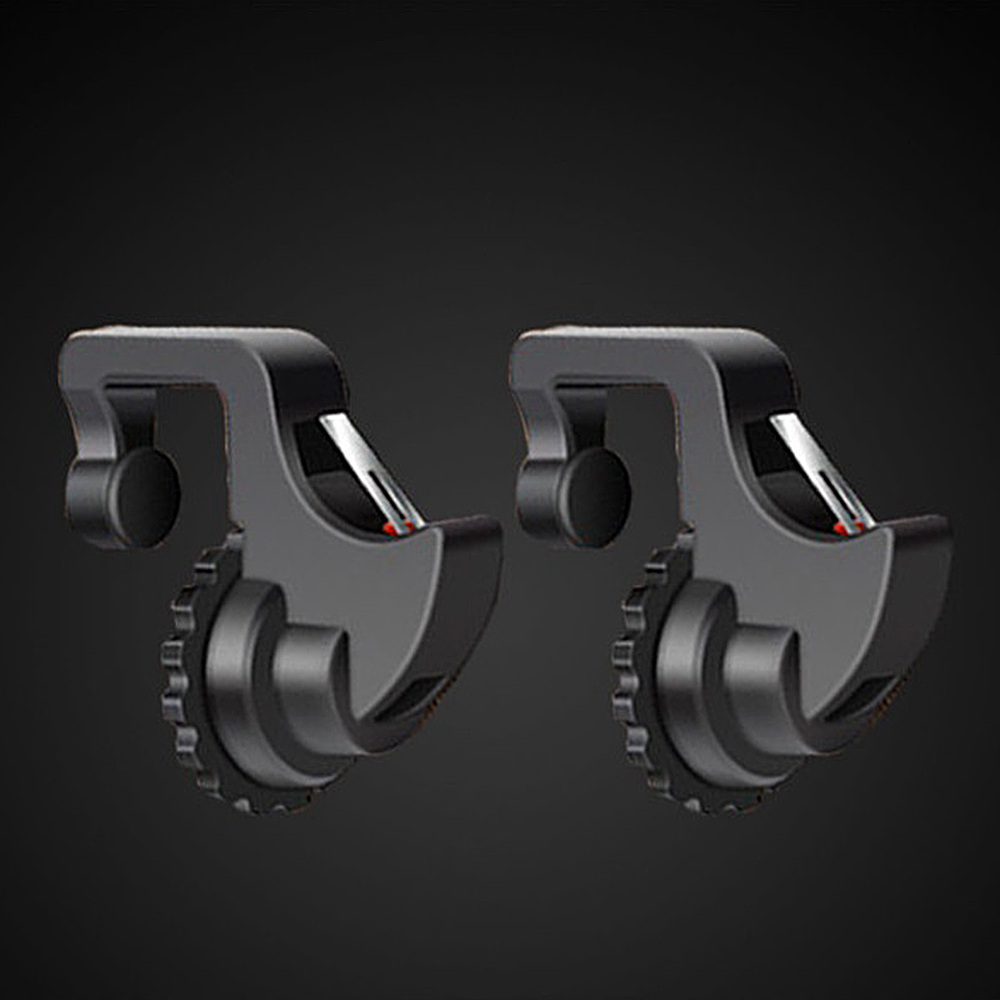 One Pair Mobile Game Fire Button Shooting Trigger Black
