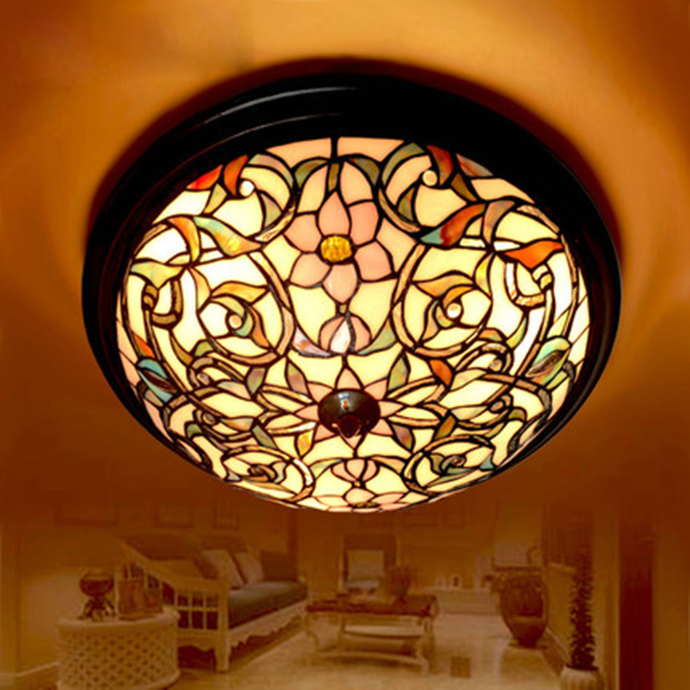 Flower Tiffany Style Ceiling Light