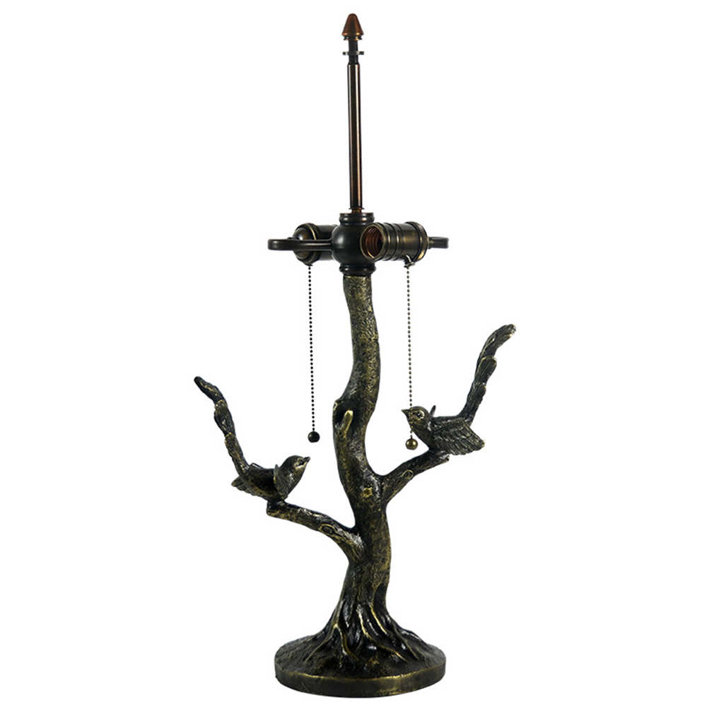 FUMAT Tiffany Style Resin Base Ripe Grapes Table Lamp