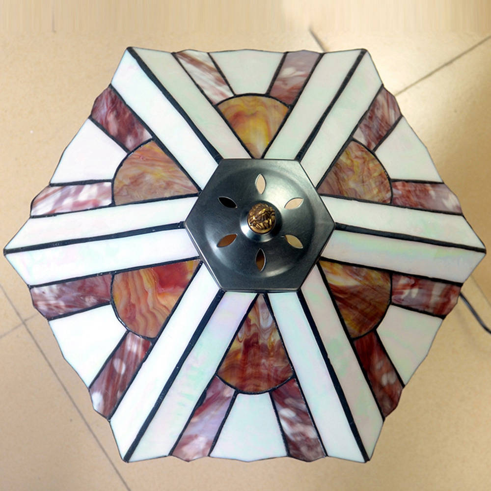 FUMAT Tiffany Style Retro Floral Table Lamp