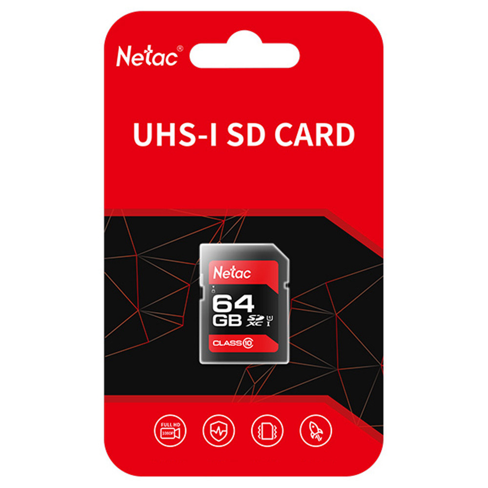 Netac P600 64GB SD Card UHS-I Class 10 SDHC Black