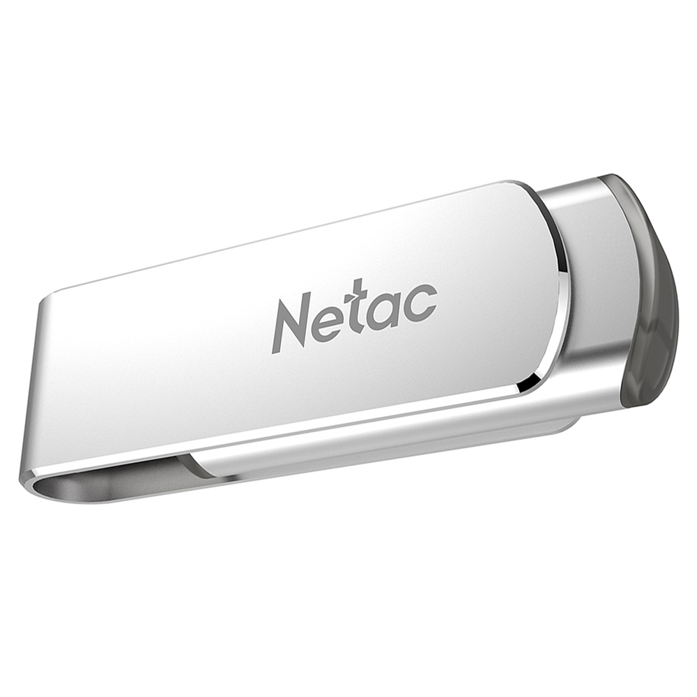 Netac U388 Rotary Metal 64GB USB Flash Drive Silver