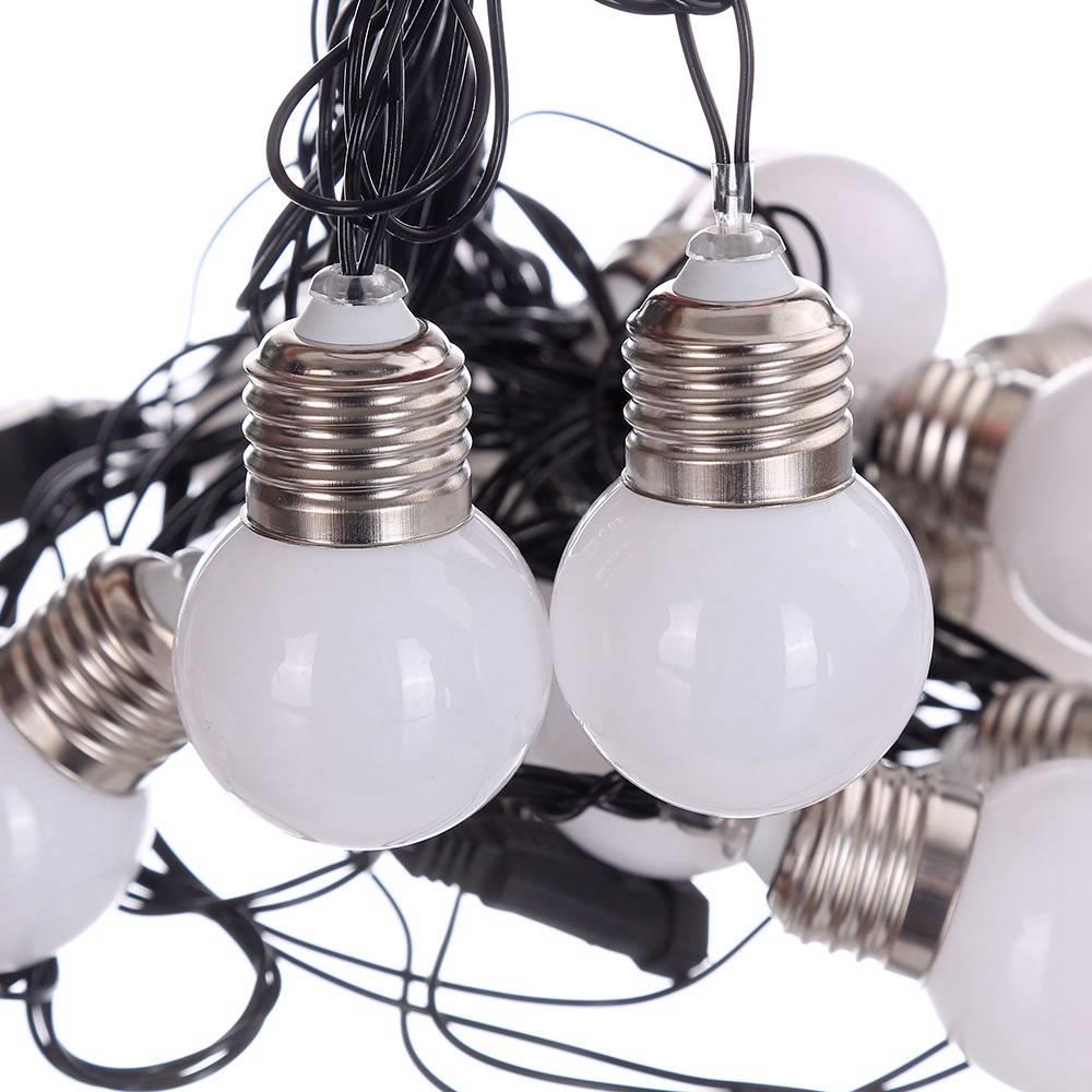 20PCS String Lights LED Bulbs Milky White