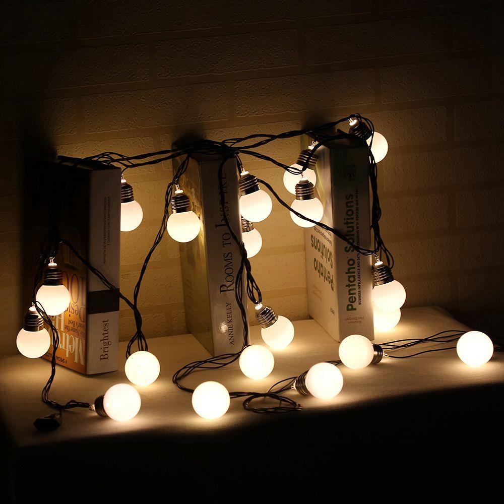 20PCS String Lights LED Bulbs Milky White