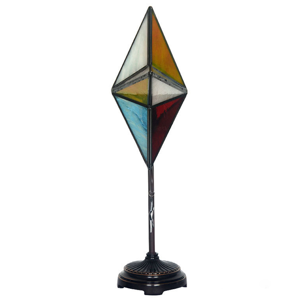 FUMAT Tiffany Style Five-pointed Star Table Lamp