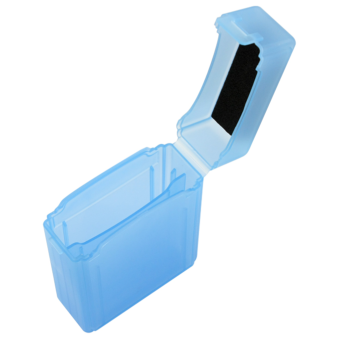 New PVC Plastic Dual 2.5' Hard Disk Case Blue