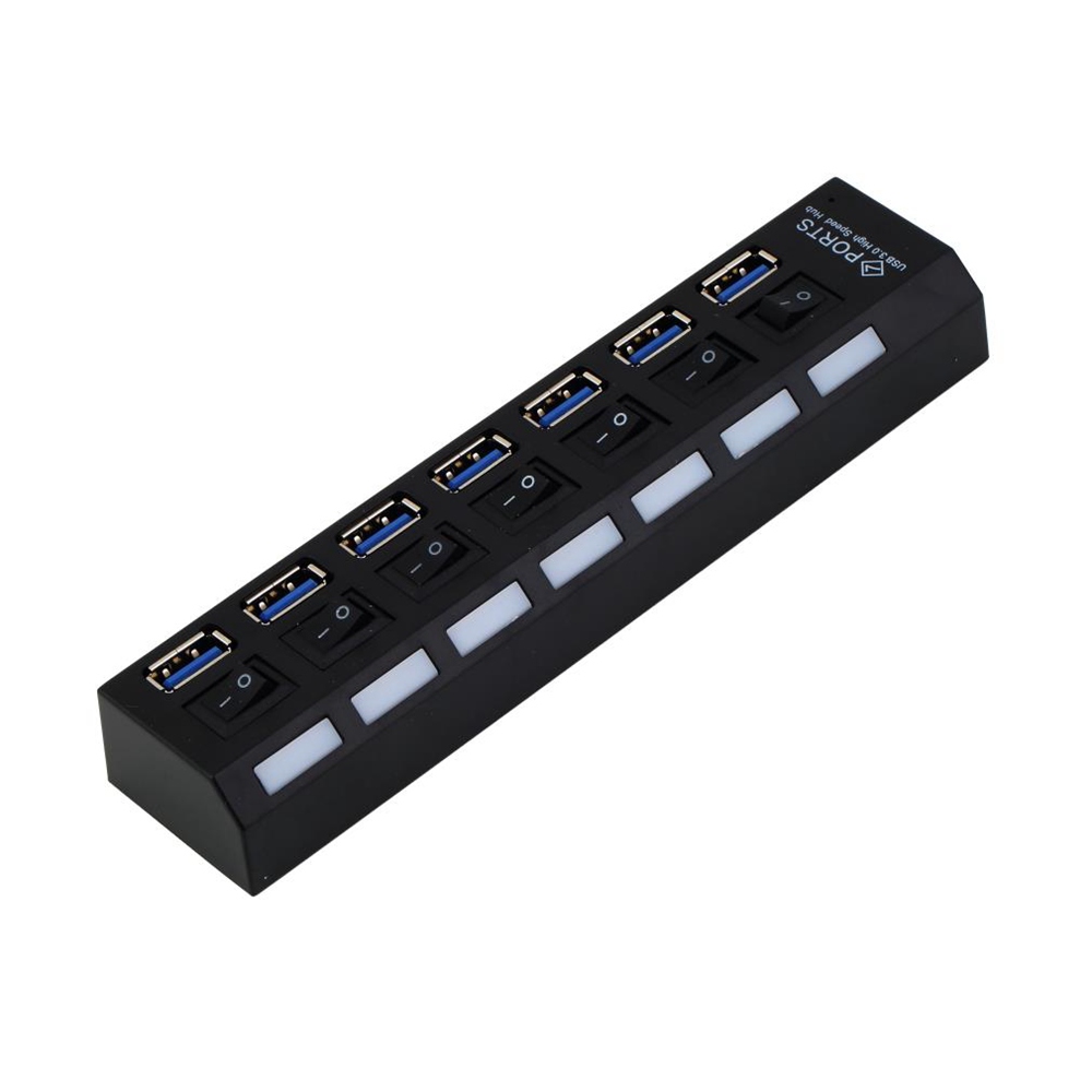 7Ports USB 3.0 Hub with Switch for PC Laptop