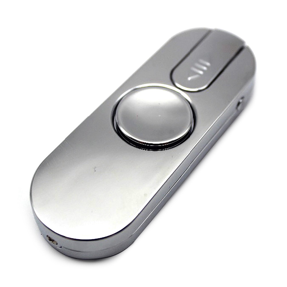 LED Fidget Spinner Cigarette Lighter Silver