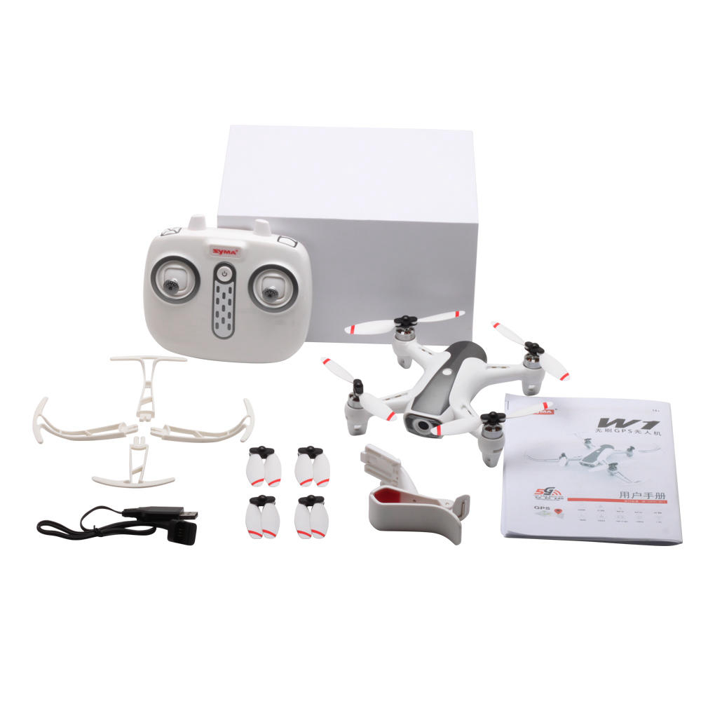 SYMA W1 GPS 5G WiFi FPV Brushless RC Drone BNF White
