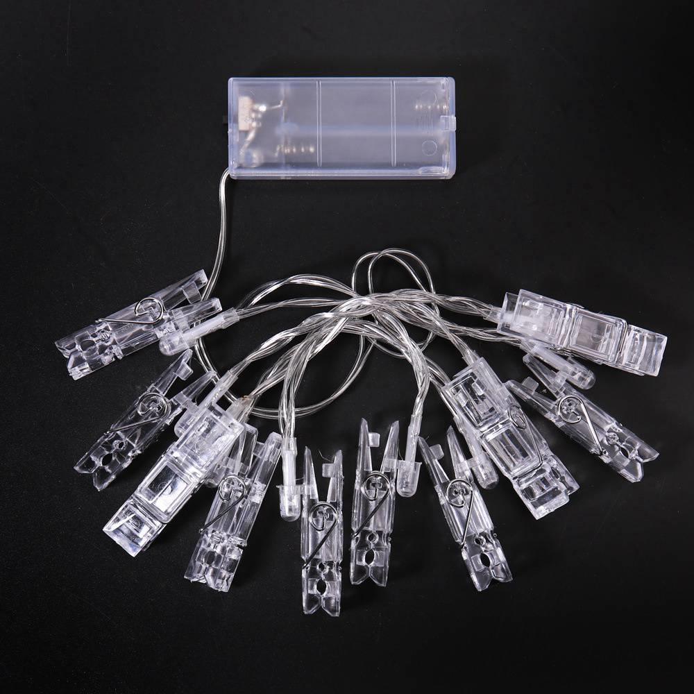10PCS LED Clip Light for Pictures Decoration White