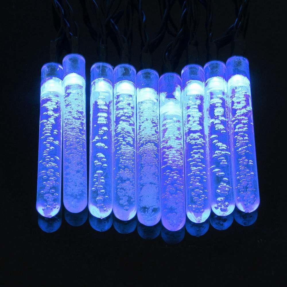 20PCS Icicle LED Battery LED String Lights Blue