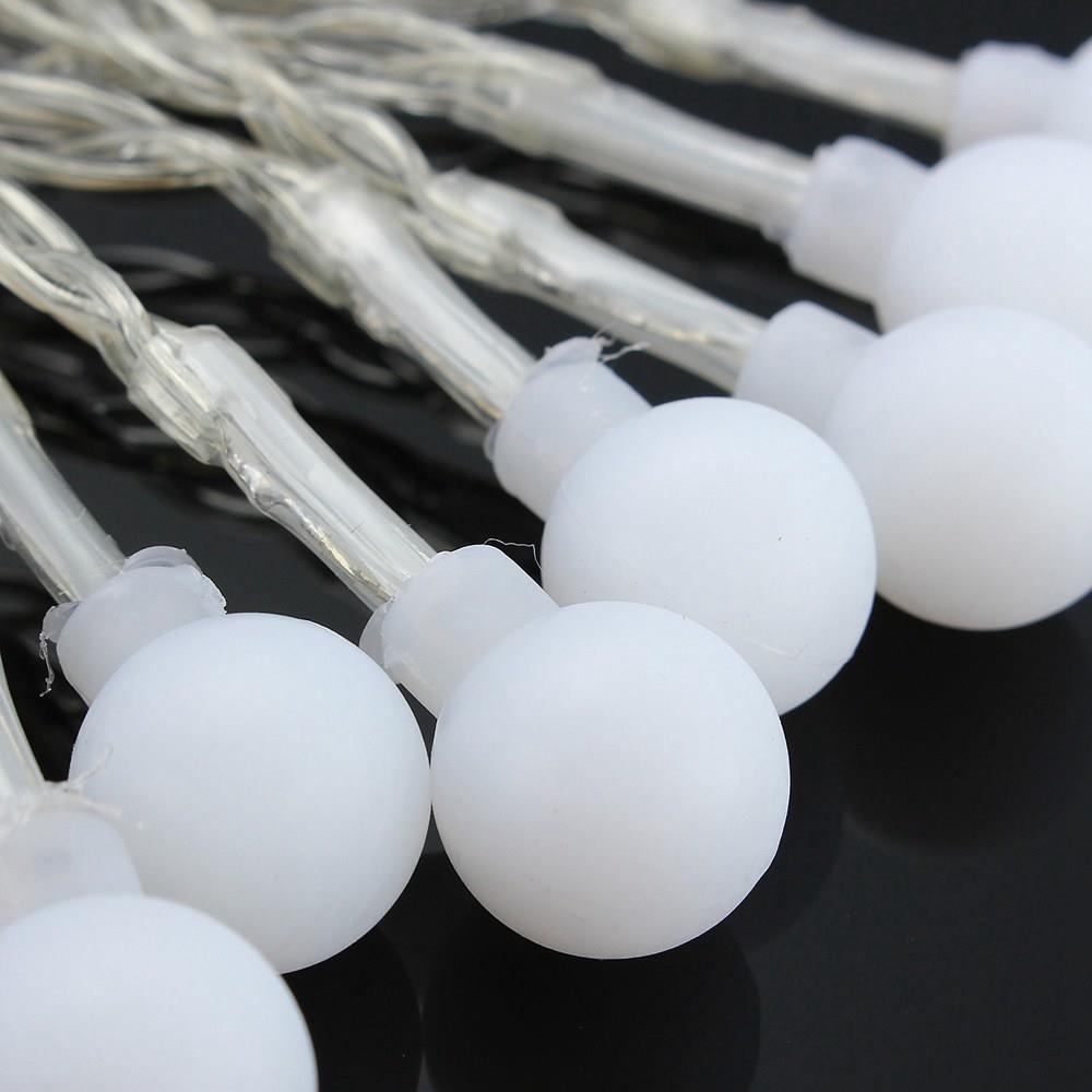 30PCS LED Cherry Matte Balls String Lights Blue