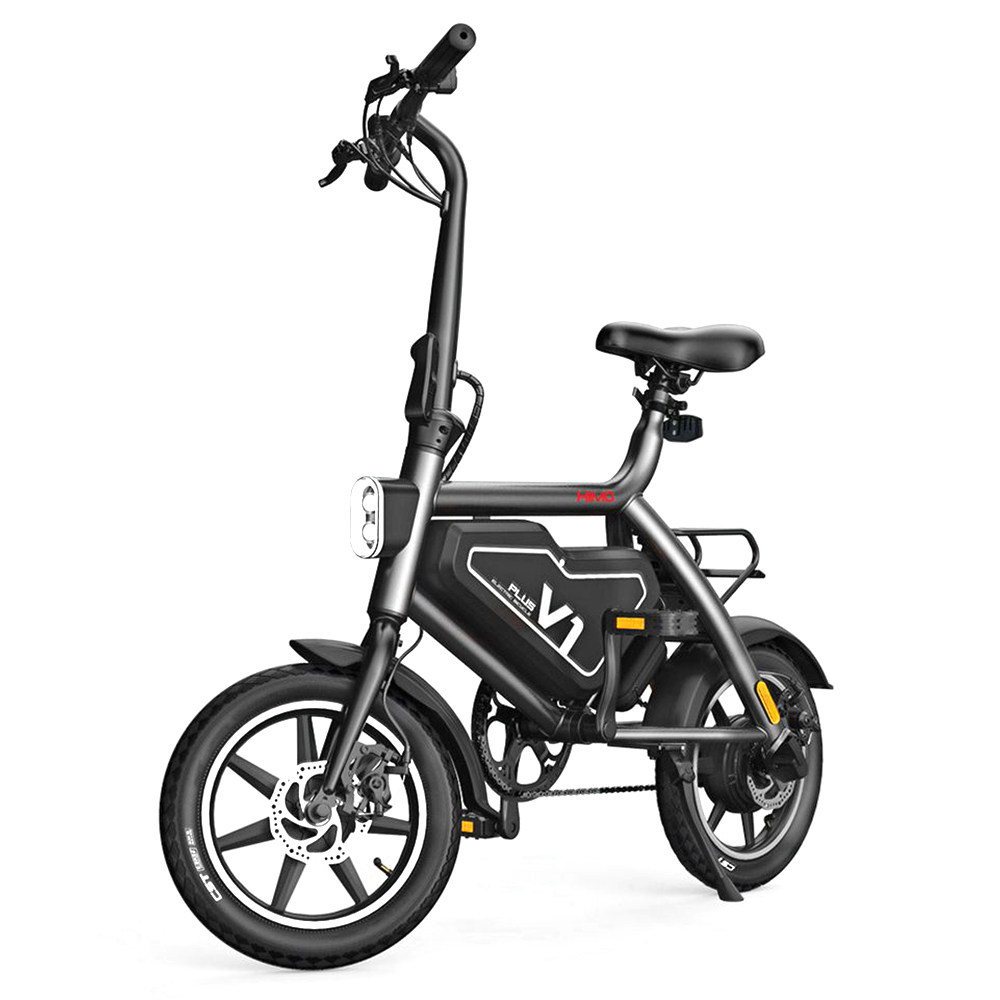HIMO V1 Plus Portable Folding Electric Moped Bicycle Gray