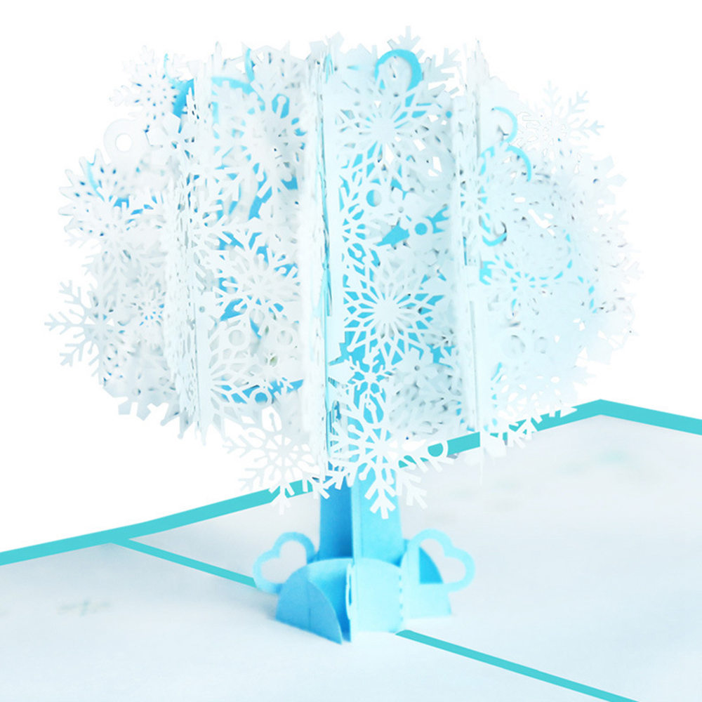 3D Pop-up Gift Card Snowflake Pop Up Card