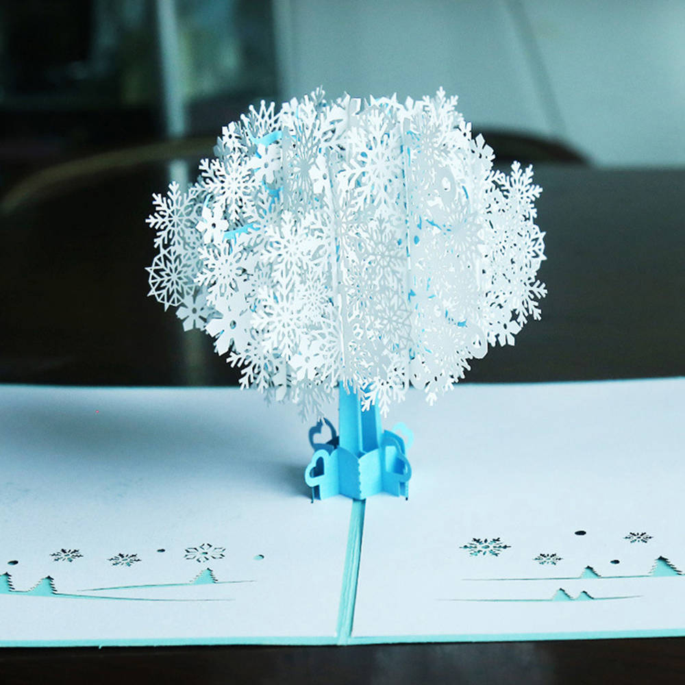 3D Pop-up Gift Card Snowflake Pop Up Card