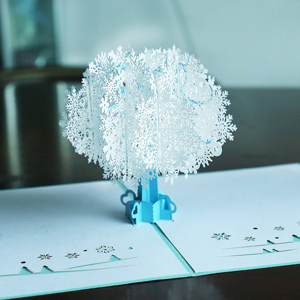 3D Pop-up Gift Card Snowflake Pop Up Card