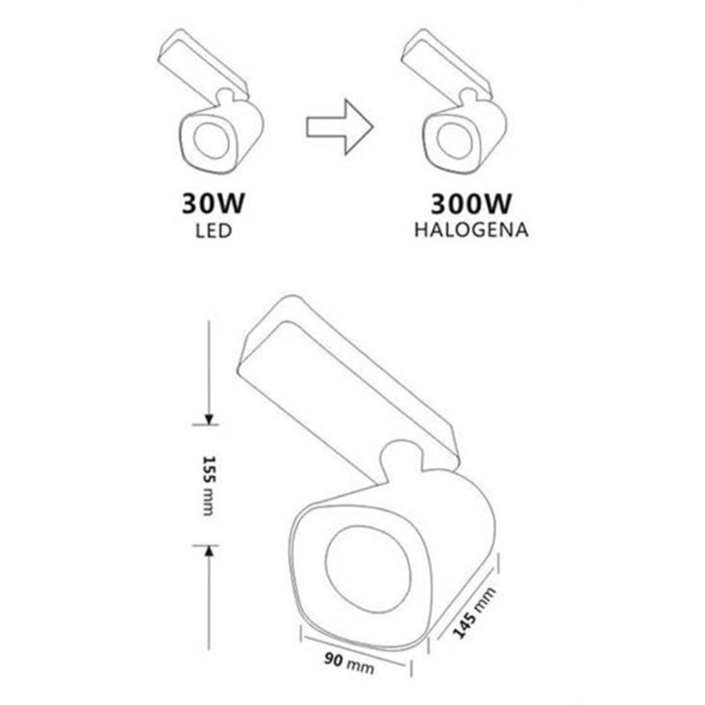 Spotlight Track light for Wall Art Exhibition Lighting