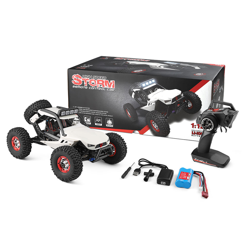 Wltoys 12429 RC Car with LED Lights RTR White