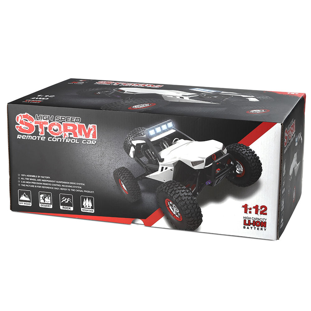 Wltoys 12429 RC Car with LED Lights RTR White