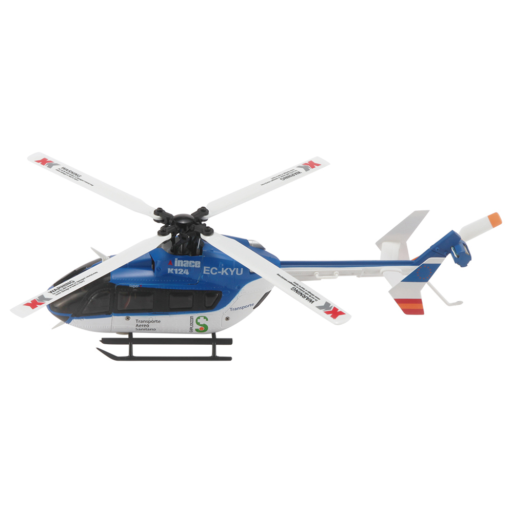 XK K124 EC145 6CH Brushless RC Helicopter 3D 6G System RTF
