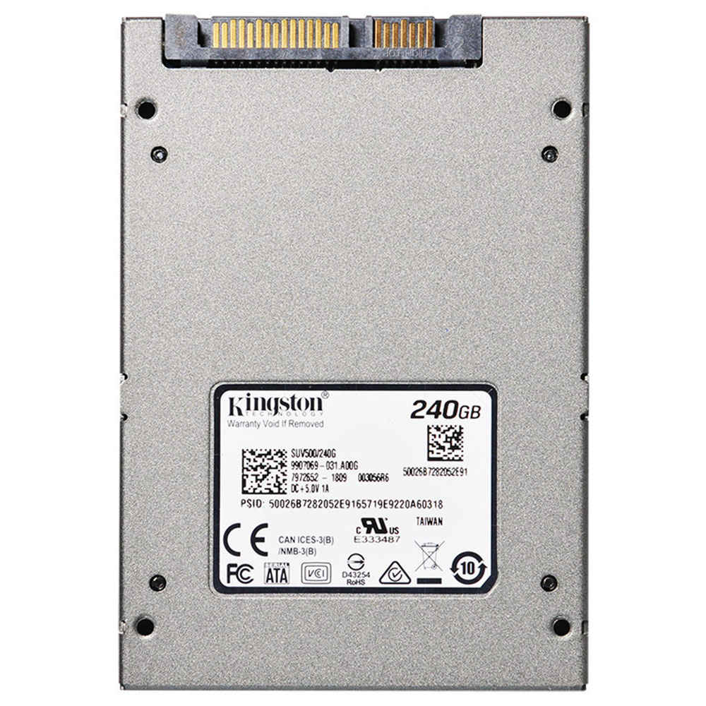 Kingston SUV500 240GB SSD 2.5 Inch Solid State Drive Gray