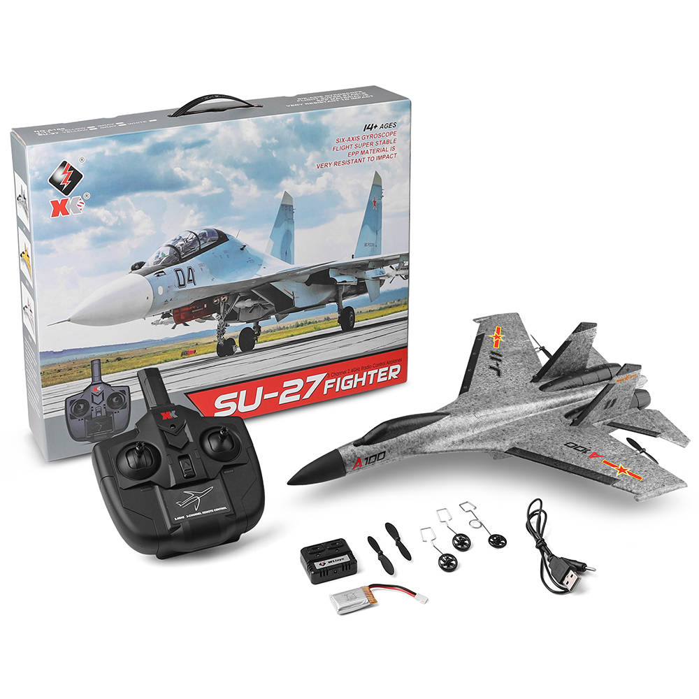 XK A100-J11 2.4G 3CH EPP RC Airplane Gray