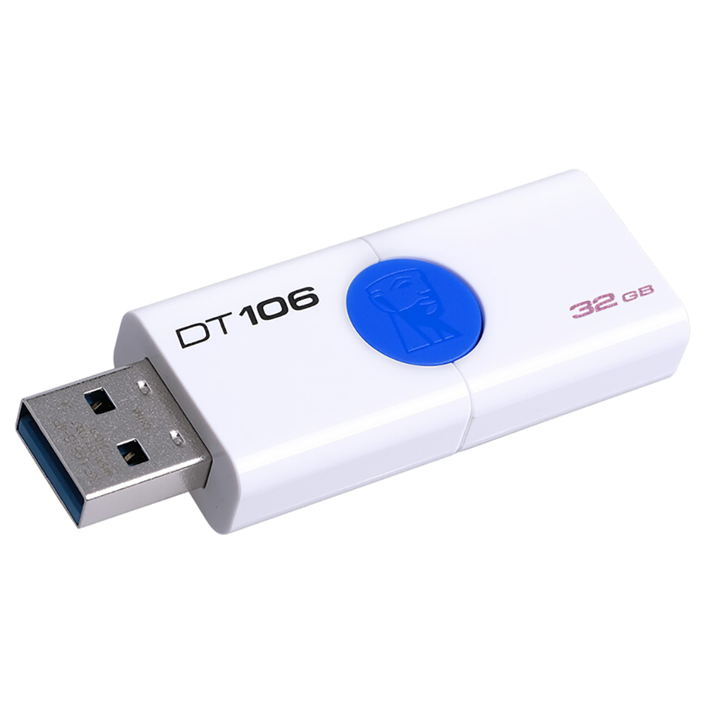 Kingston DT106 16GB USB Flash Drive White Blue