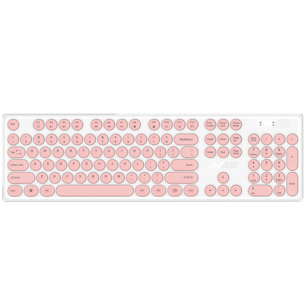Ajazz 335I 2.4G Wireless Keyboard Mouse Kit Pink