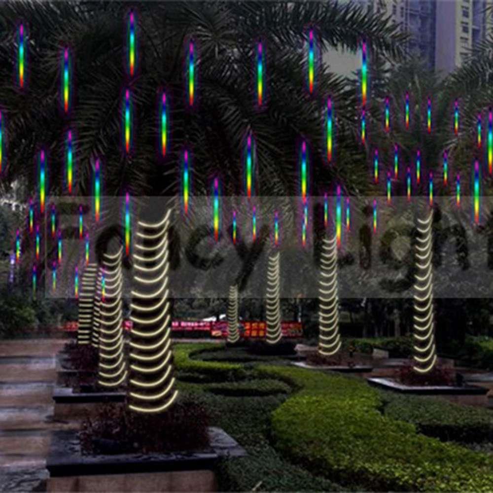 Meteor Shower Rain String Light LED Tube Multi-color 30CM EU Plug