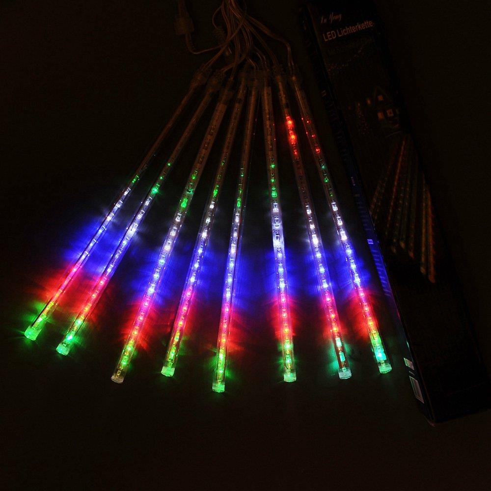 Meteor Shower Rain String Light LED Tube Multi-color US Plug