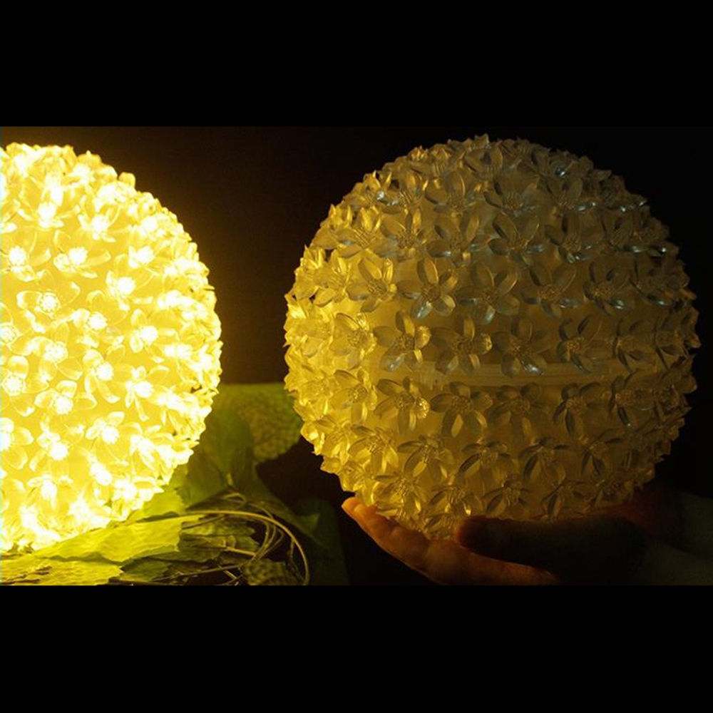 Cherry Blossoms Flower LED Ball Light Warm Light