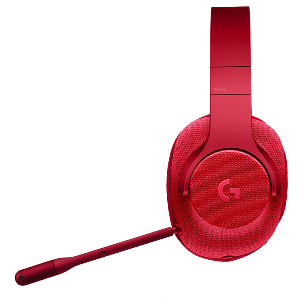Logitech G433 Gaming Headset Red