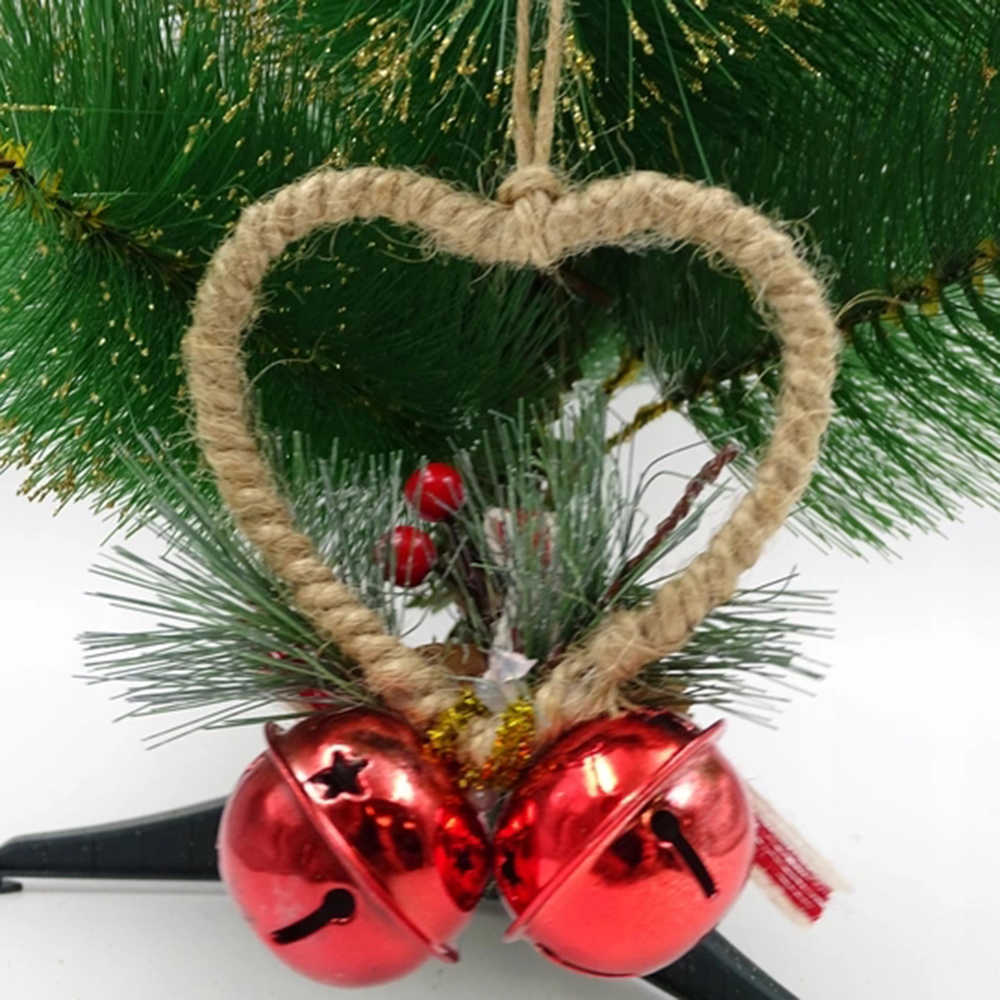 Double Bell Ornament Christmas Home Decorative Red