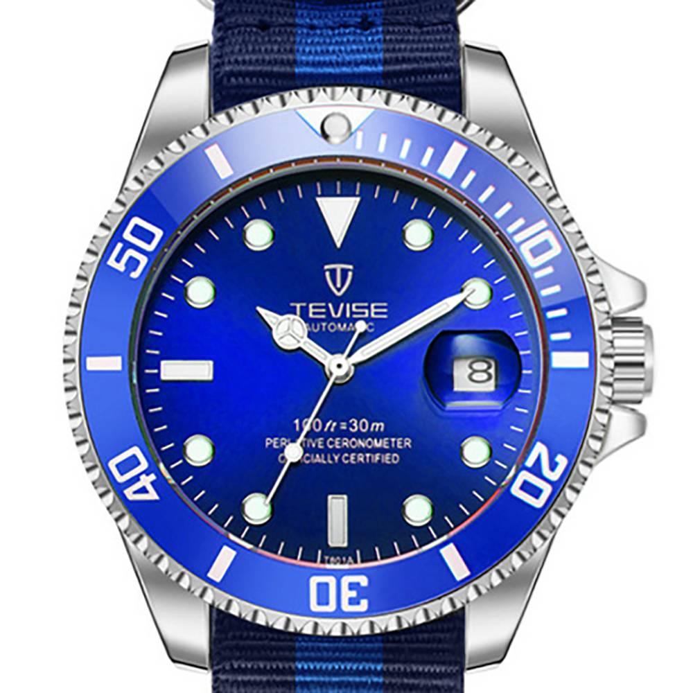 TEVISE T801A Men Mechanical Watch Blue