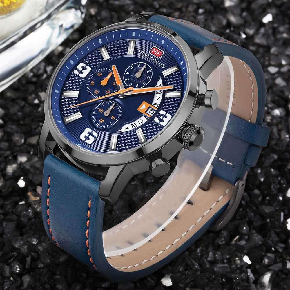MINI FOCUS MF0025G Men Quartz Watch Blue