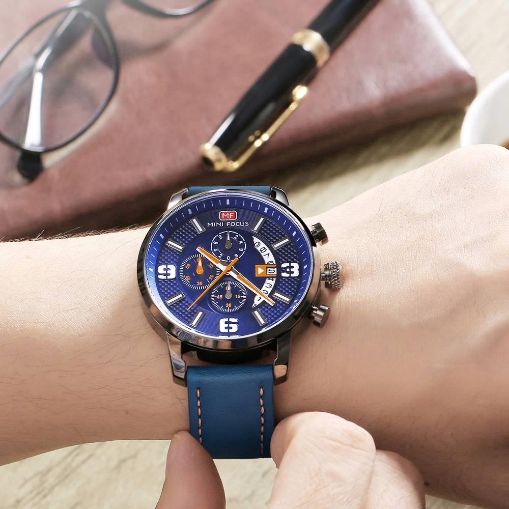 MINI FOCUS MF0025G Men Quartz Watch Blue