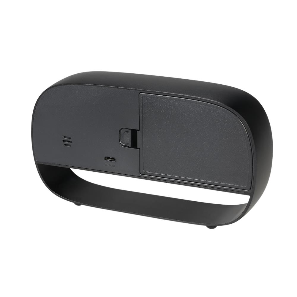 LED Electronic Touch Alarm Clock Black