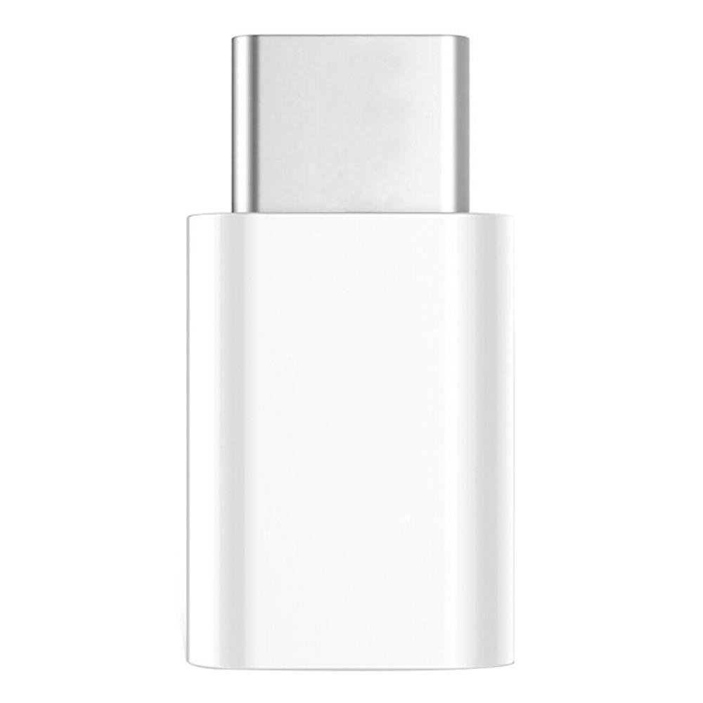 Micro USB to Type-C Converter Adapter for Smartphone White