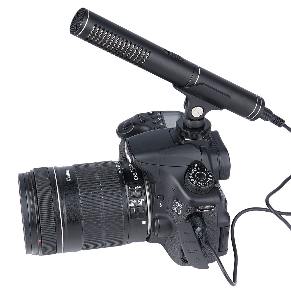 Yelangu MIC01 Outdoor Microphone Portable Audio Output Line Black