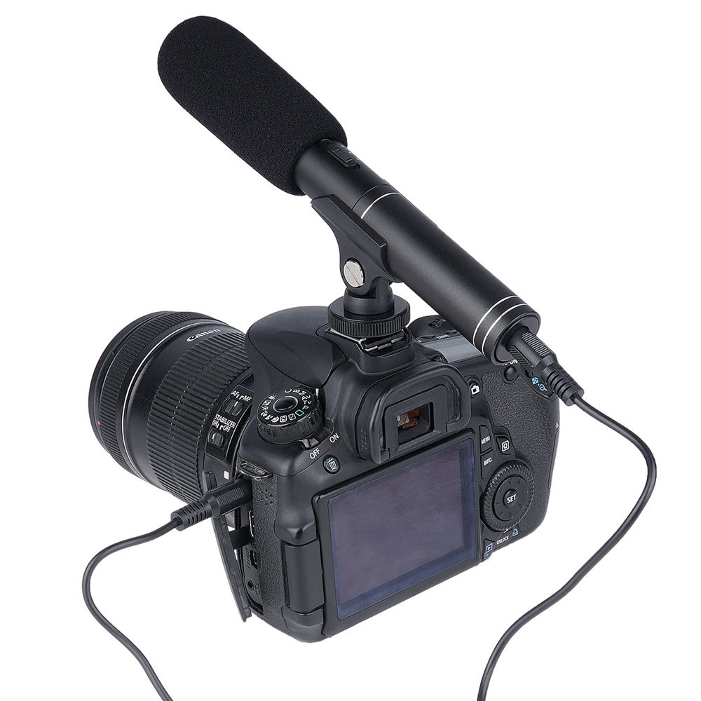 Yelangu MIC01 Outdoor Microphone Portable Audio Output Line Black