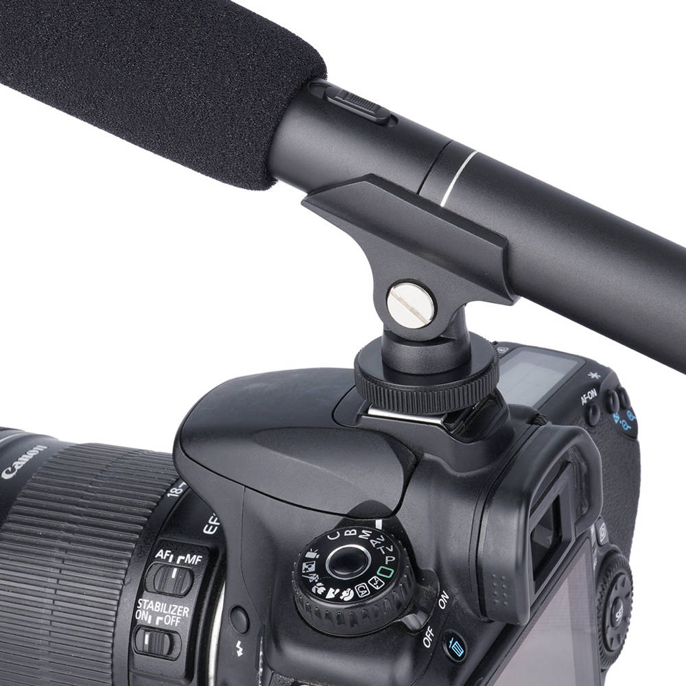 Yelangu MIC01 Outdoor Microphone Portable Audio Output Line Black