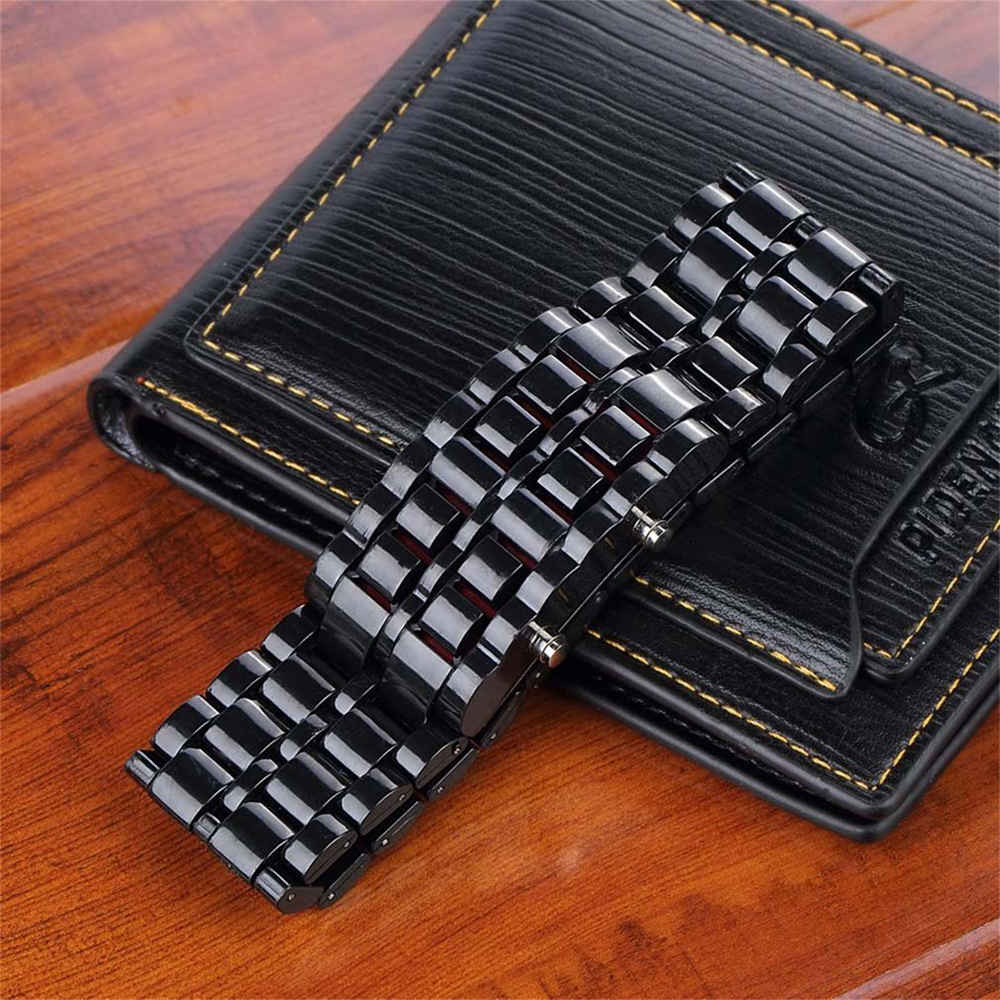 LED Digital Lava Wrist Watch Black