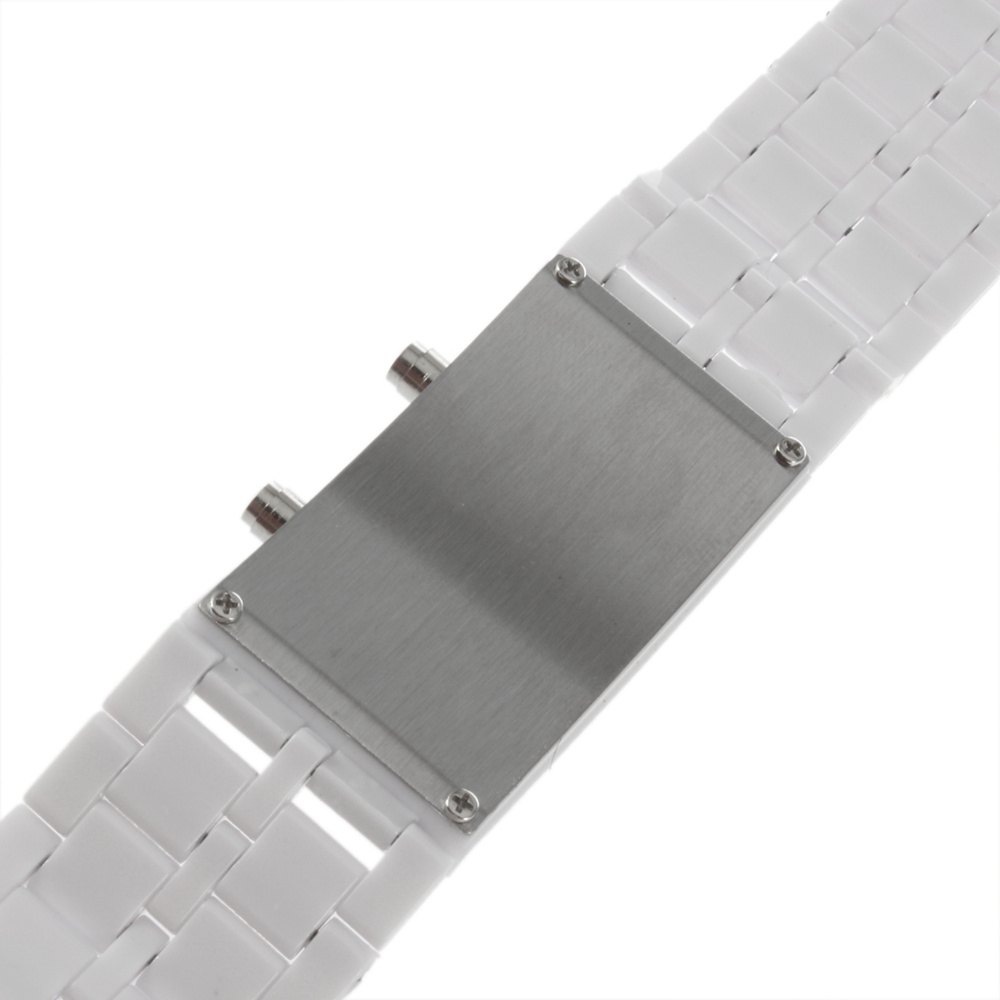 LED Digital Lava Wrist Watch White