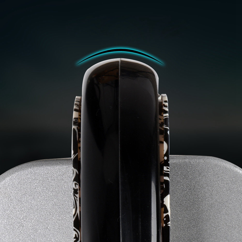 Foldable X8 SkateCycle Freerider Two-wheel Skateboard Black Texture