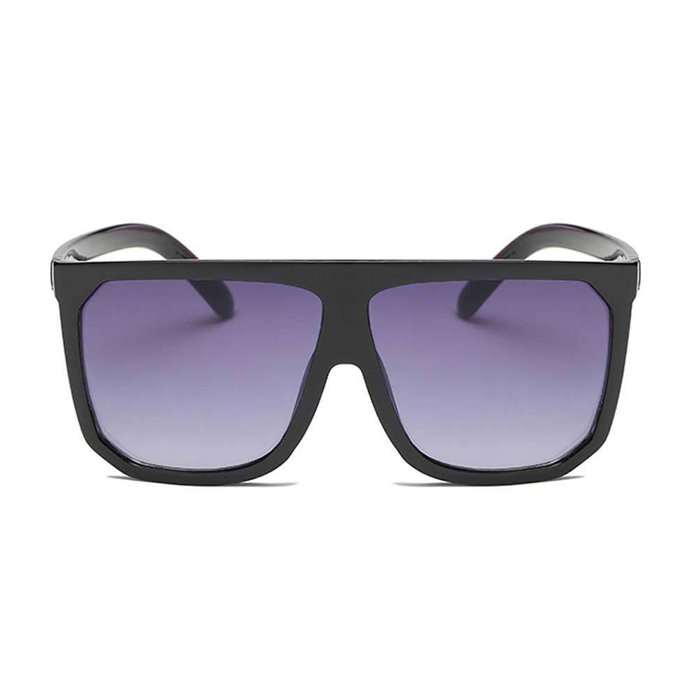 S17027 Unisex Retro Gradient Color Sunglasses Black Gray